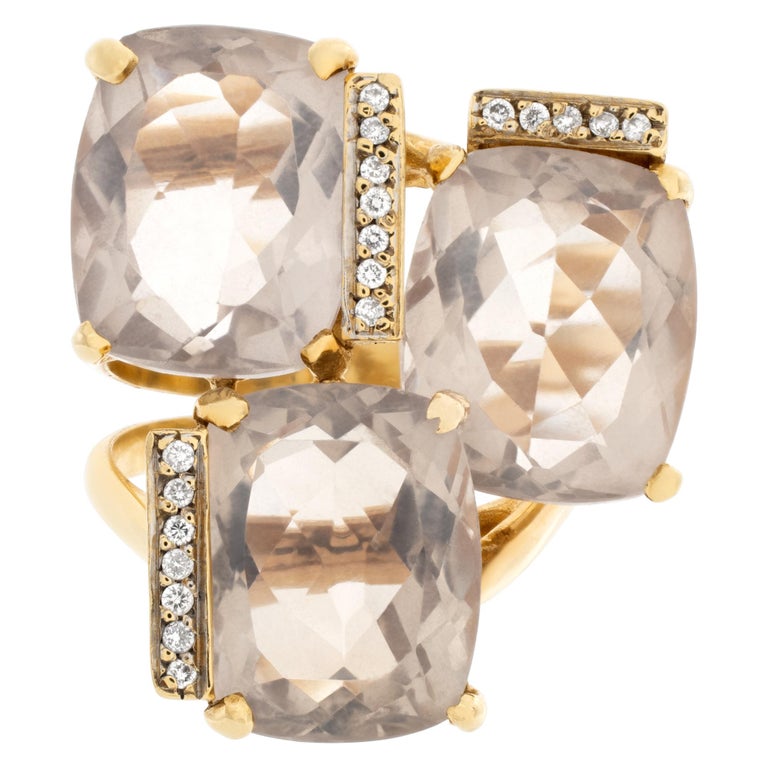 Ring set in 18k yellow gold by Brazilian designer "Carla Amorim" Topaz ...