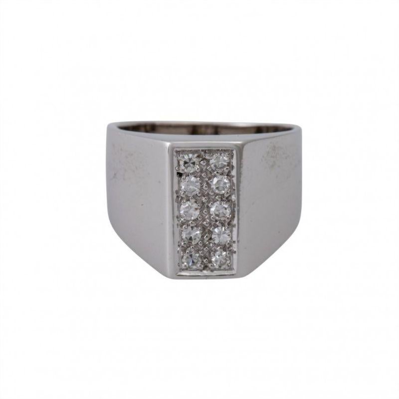 Geometric Design Octagon Emerald Diamond Ring at 1stDibs