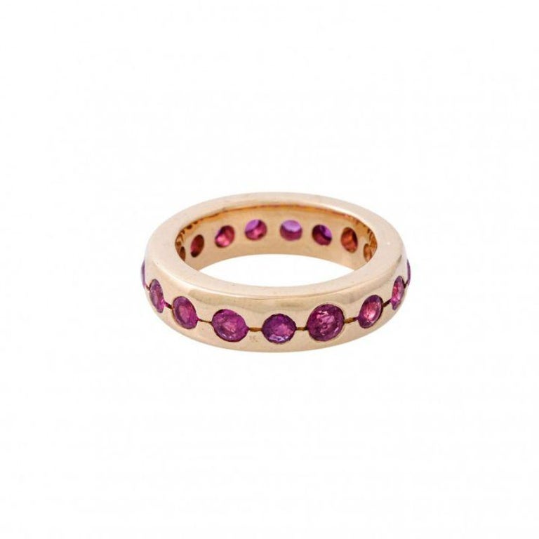 Ring with 17 Rubies Total Approx. 2.5 Ct For Sale at 1stDibs