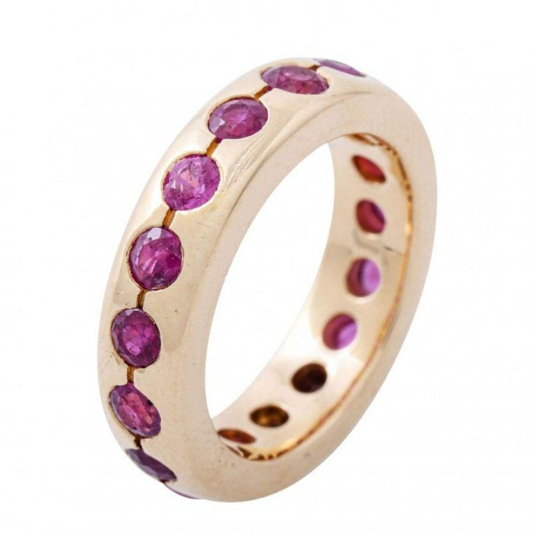 Ring with 17 Rubies Total Approx. 2.5 Ct For Sale at 1stDibs