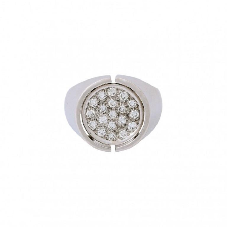 Ring with 19 Diamonds For Sale at 1stDibs