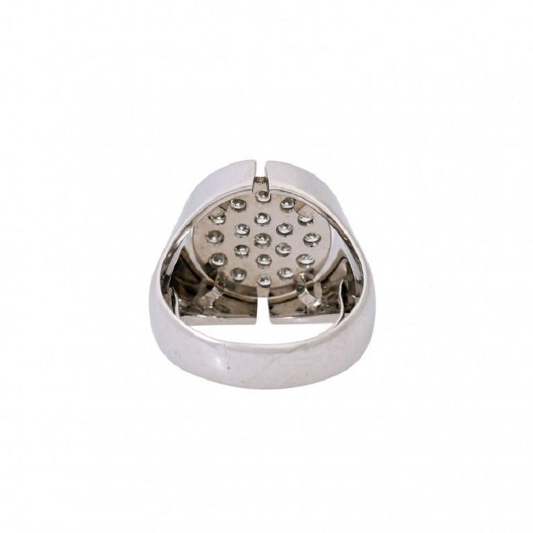 Ring with 19 Diamonds For Sale at 1stDibs