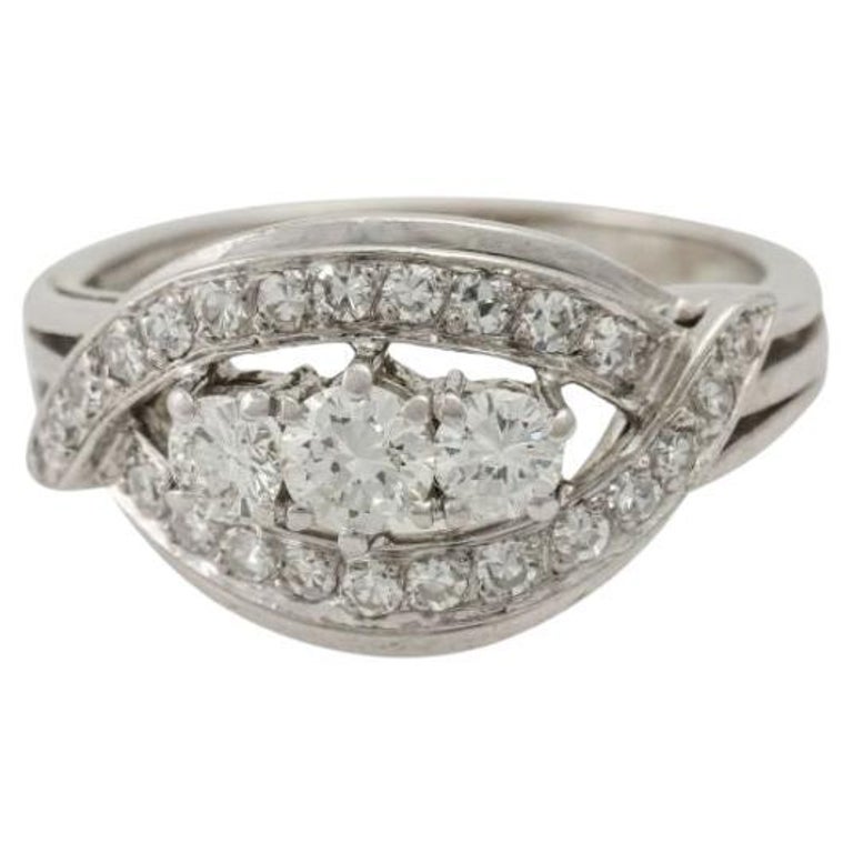 Ring with 3 Brilliants For Sale at 1stDibs