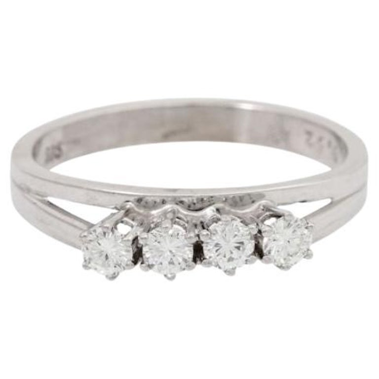 Ring with 4 Diamonds For Sale at 1stDibs