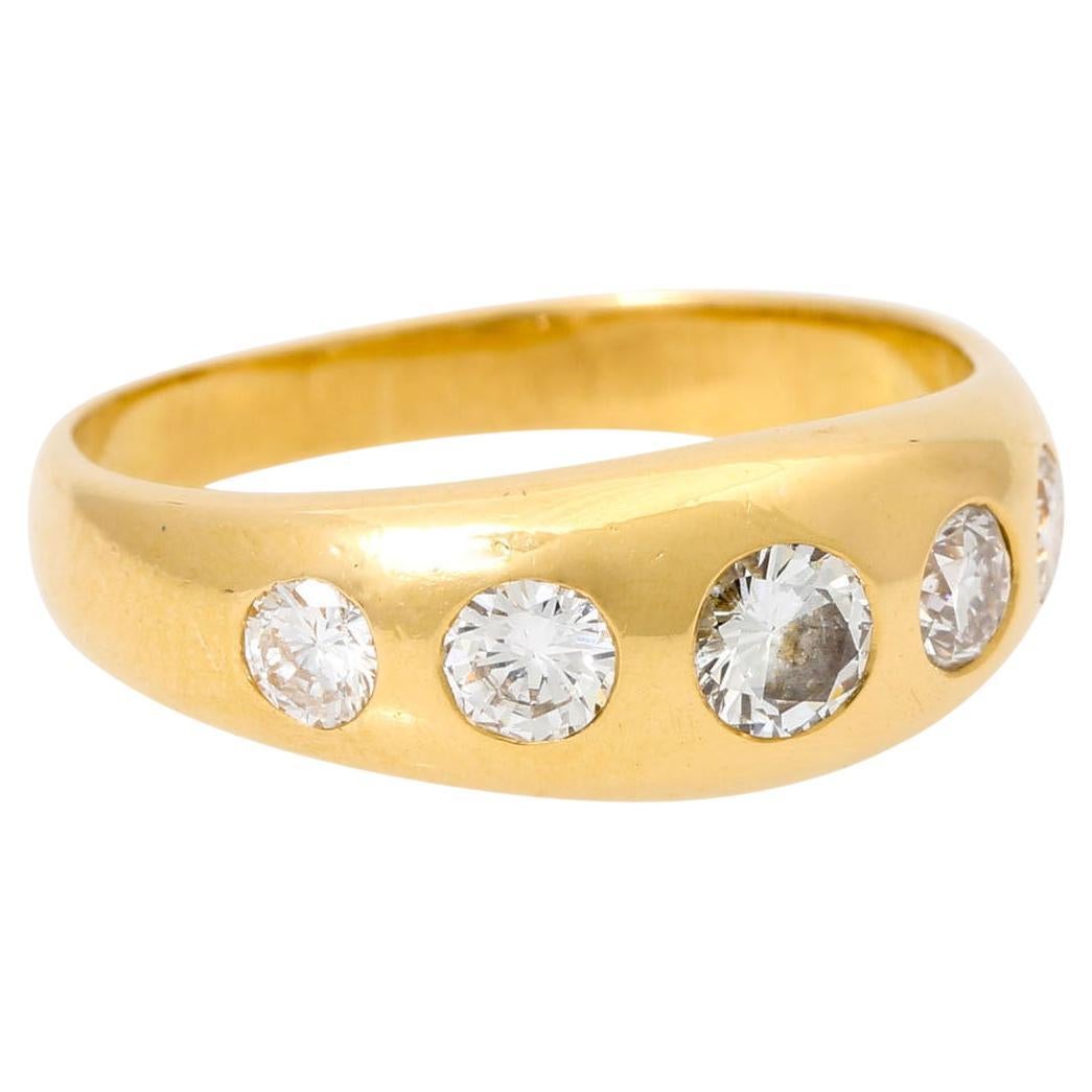 Ring with Brilliant-Cut Diamonds Totaling Approx. 1.27 Ct 'Hallmarked ...