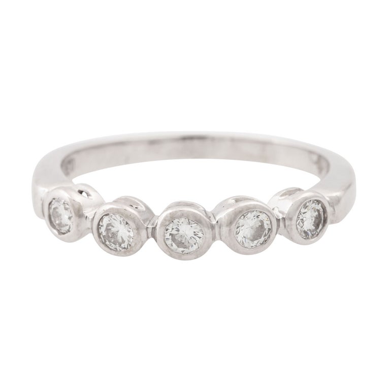 Ring with 5 Brilliants For Sale at 1stDibs