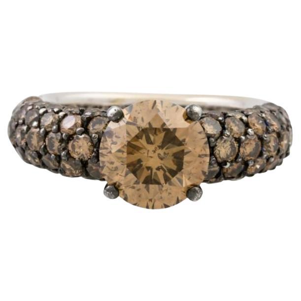 Ring in the Middle with Brilliant Approx. 1.03 Ct. O-P/P1 For Sale at ...