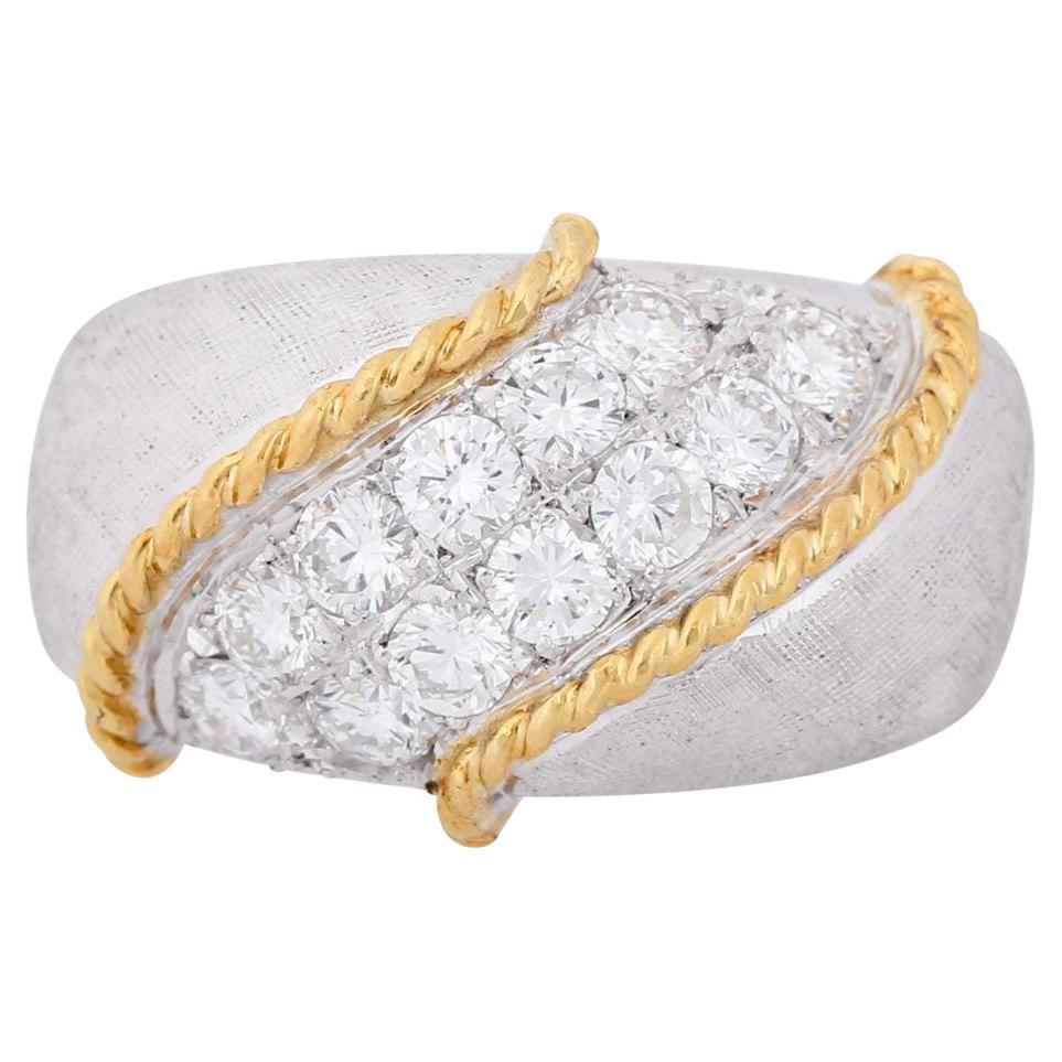 Ring with brilliant-cut diamonds totaling approx. 1.57 ct (engraved ...
