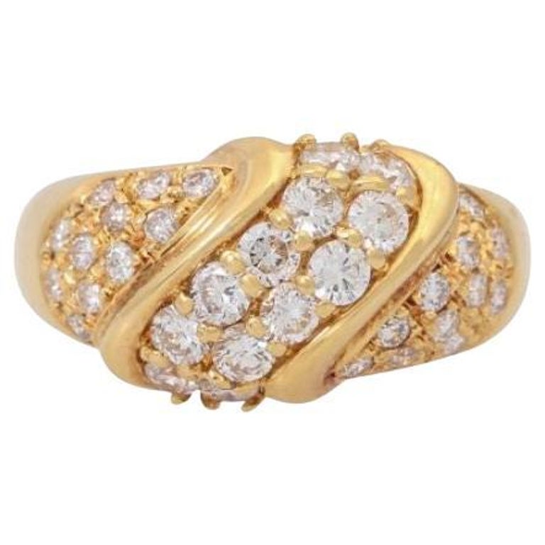 Ring with Brilliantly Approx. 1 Ct For Sale at 1stDibs