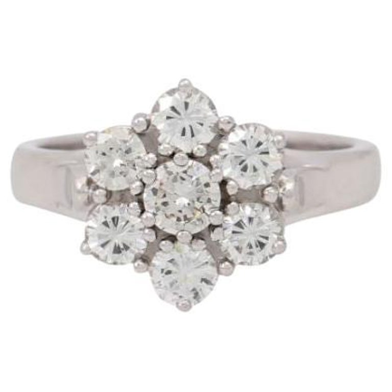 Ring with Brilliantly Approx. 1 Ct For Sale at 1stDibs