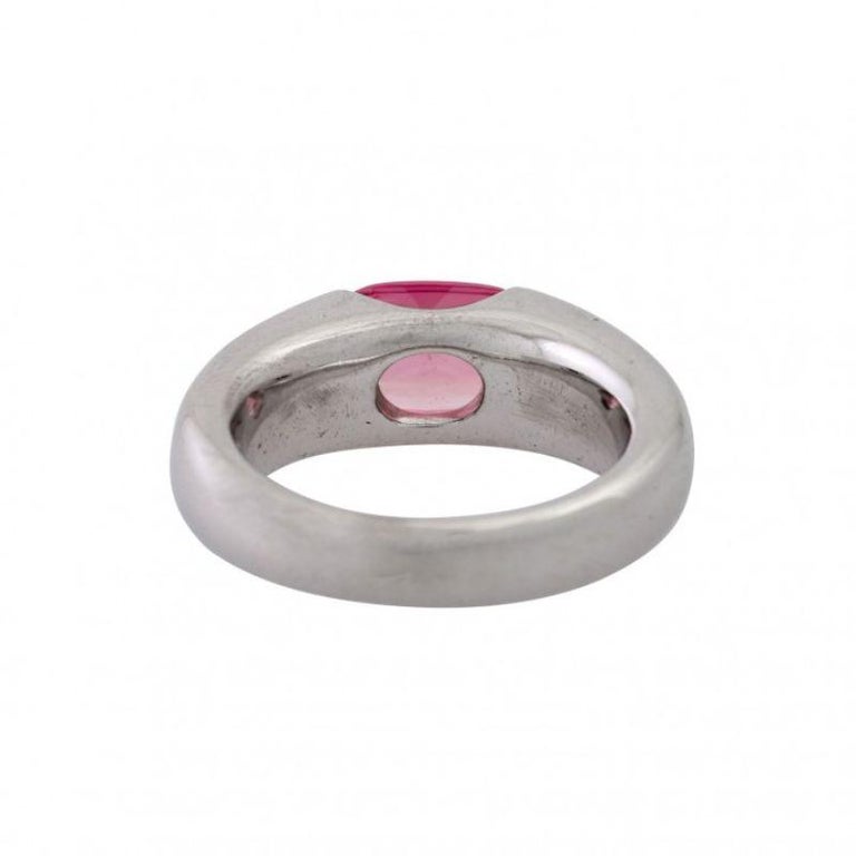 Ring with Buff Top Cut Tourmaline For Sale at 1stDibs