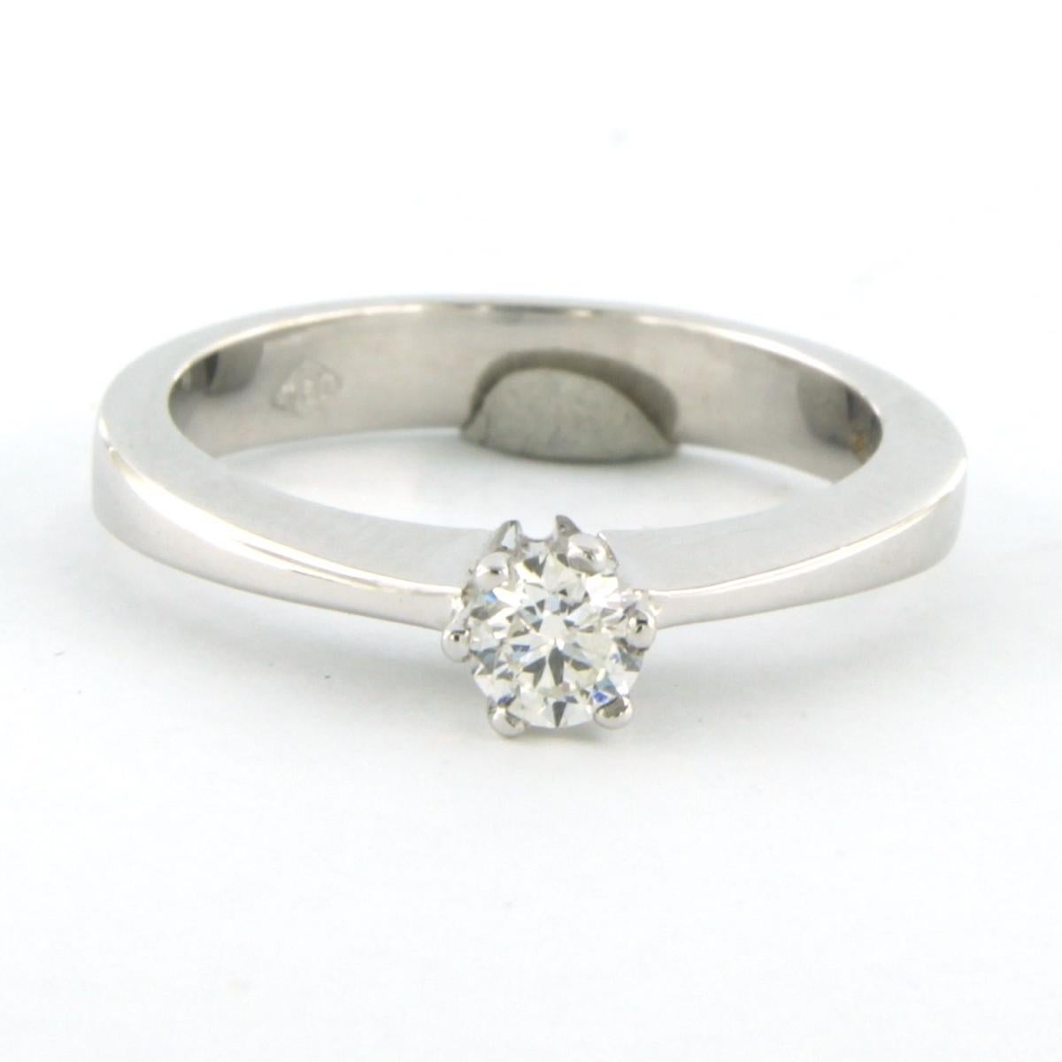 Ring with diamond 18k white gold For Sale at 1stDibs
