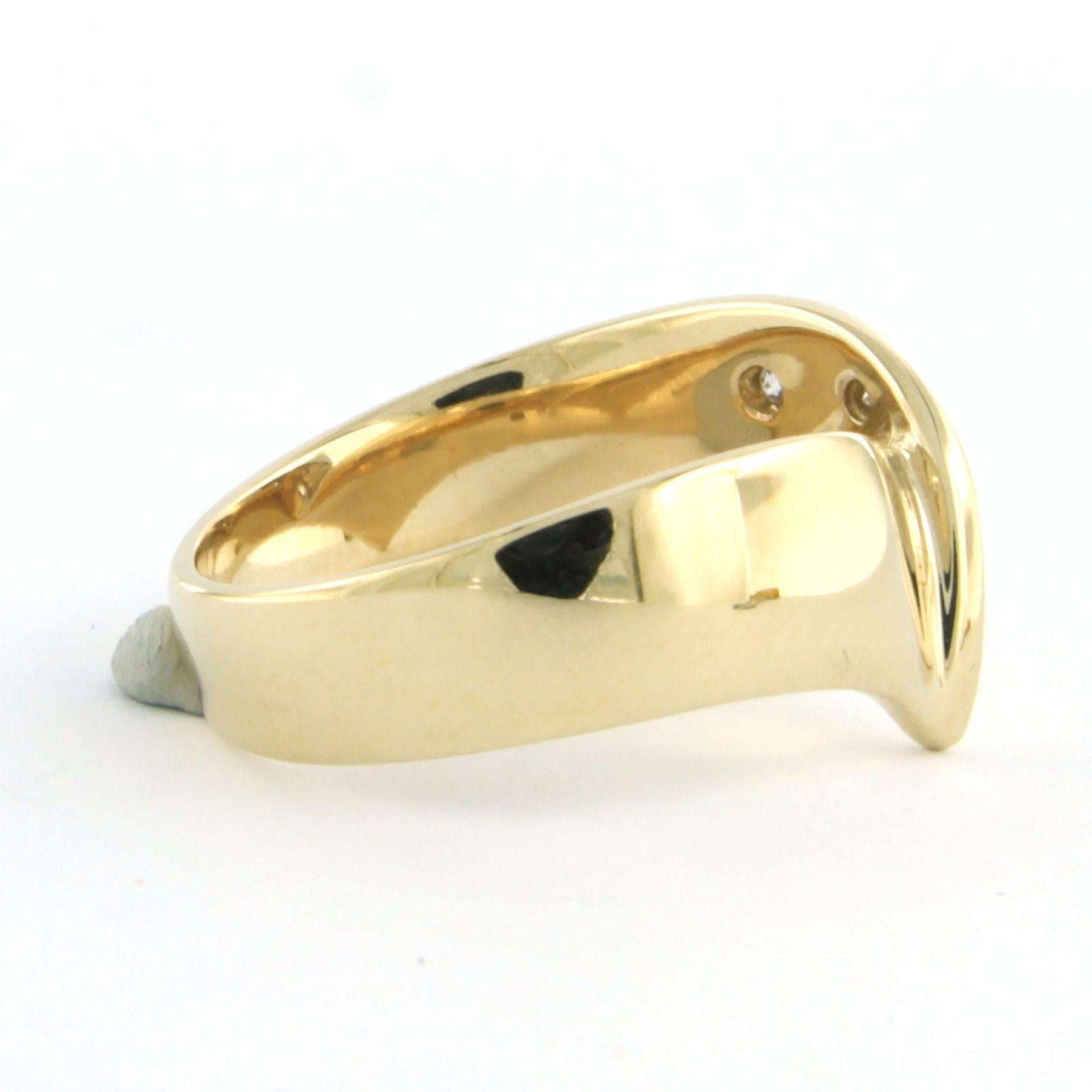 Ring with diamonds 14k gold For Sale at 1stDibs