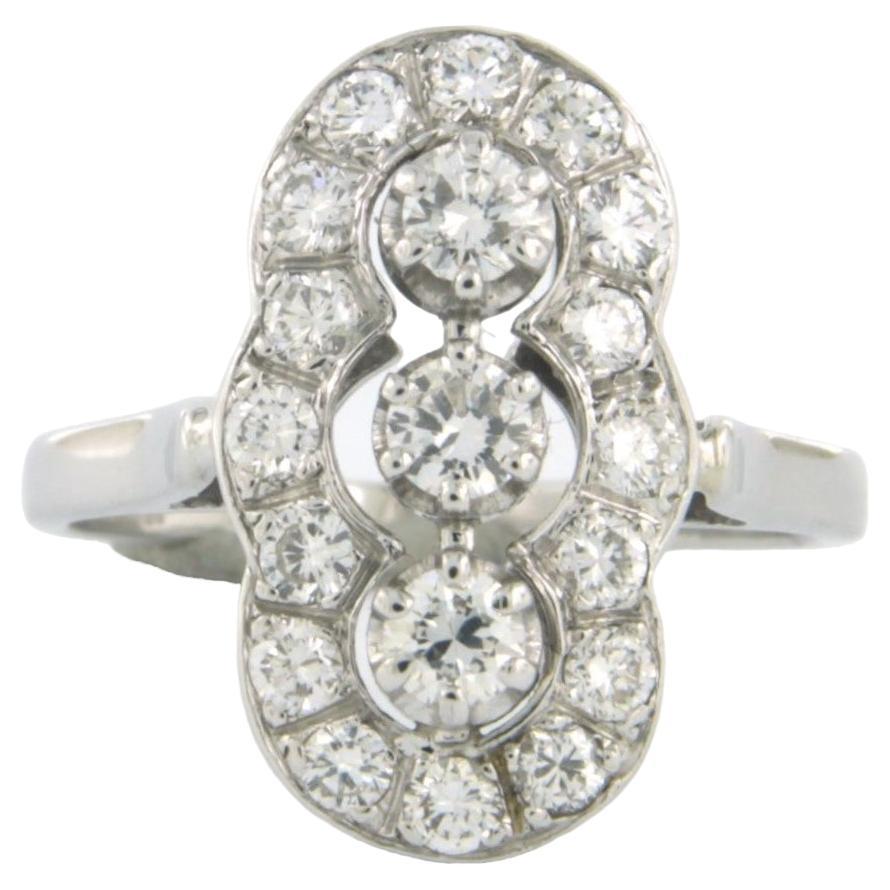 CHRIST ring with diamonds 14k white gold For Sale at 1stDibs