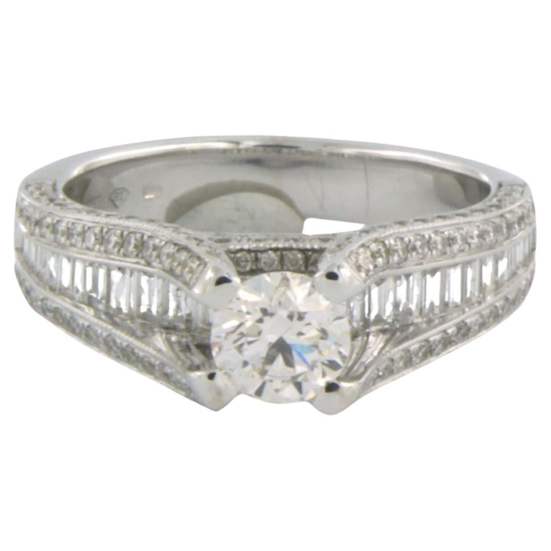 R-X RING - 18K WHITE GOLD X RING with DIAMONDS For Sale at 1stDibs