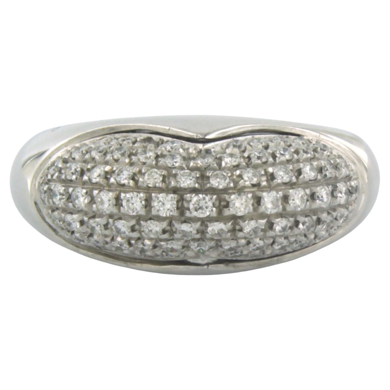 Venetian Mask Italian Style Ring in 18kt White Gold For Sale at 1stDibs