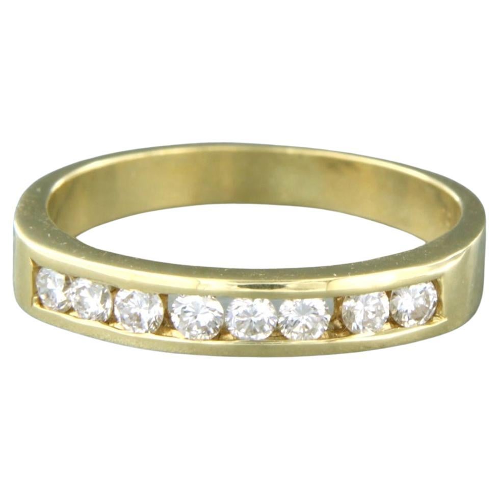 Ring with diamonds 18k yellow gold For Sale at 1stDibs
