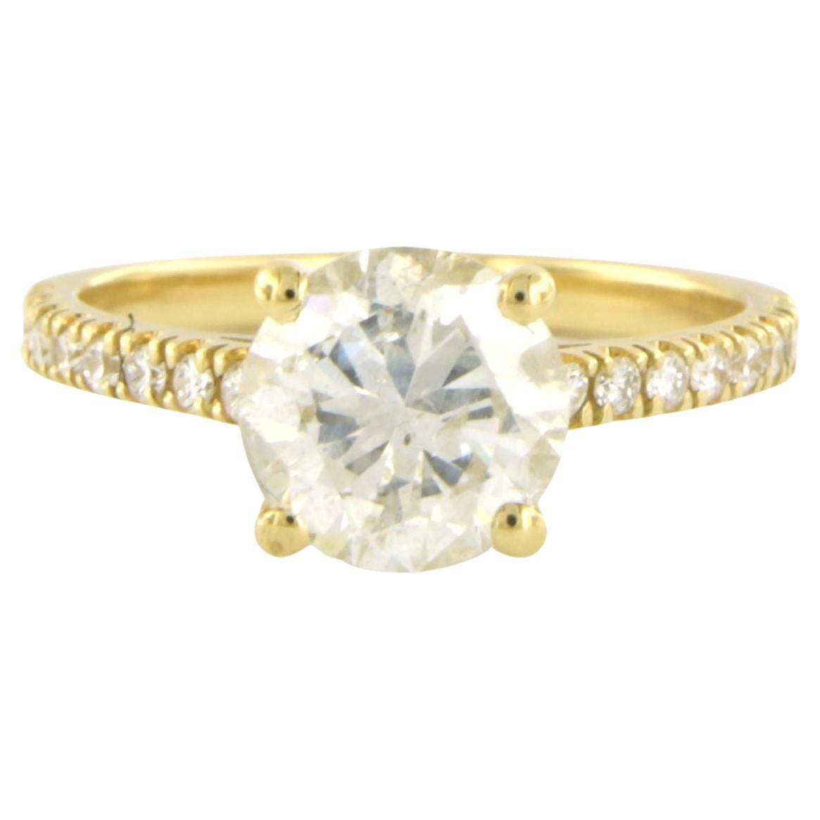 Ring diamonds 18k yellow gold For Sale at 1stDibs