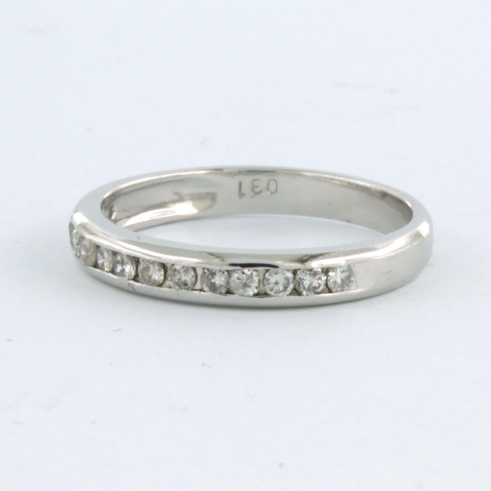 Ring with diamonds 900 Platinum For Sale at 1stDibs