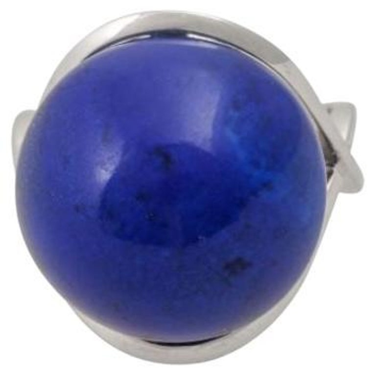 Ring with Lapis Lazulica Cabochon For Sale at 1stDibs