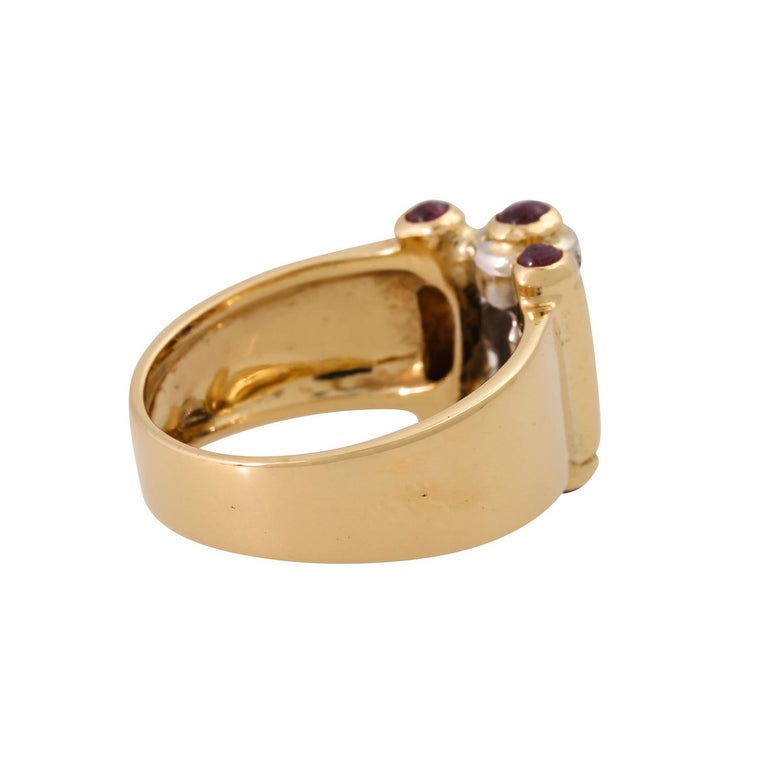 Ring with Octagon Cut Diamonds For Sale at 1stDibs