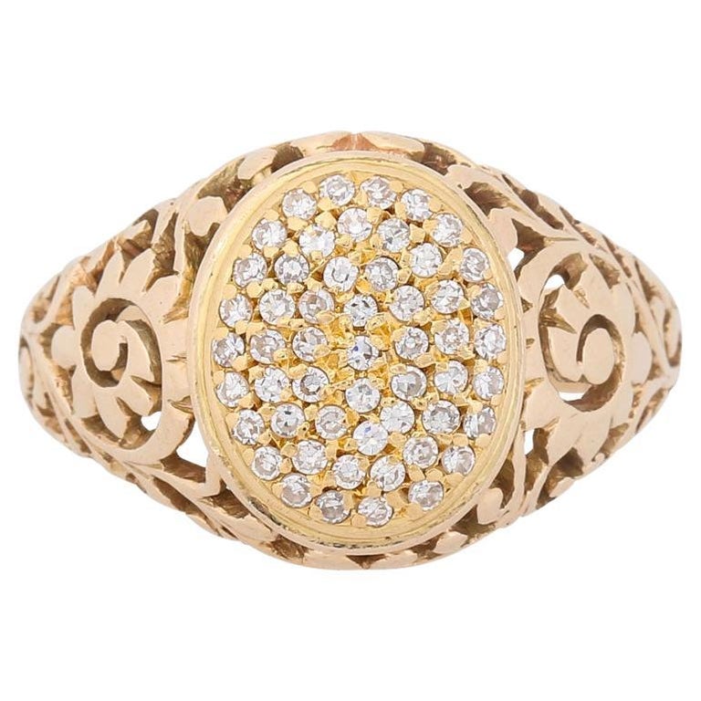 Ring with Octagon Cut Diamonds For Sale at 1stDibs