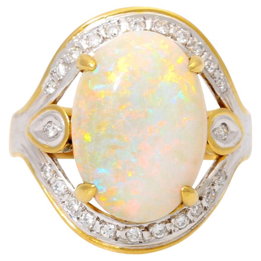 Classic Ring with Fine Opal For Sale at 1stDibs