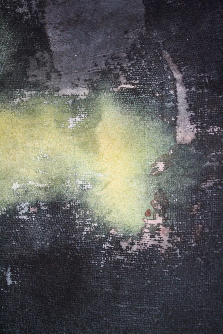 Ripley Whiteside - Super Fog- Paper, Watercolor, Black, Green, Yellow ...