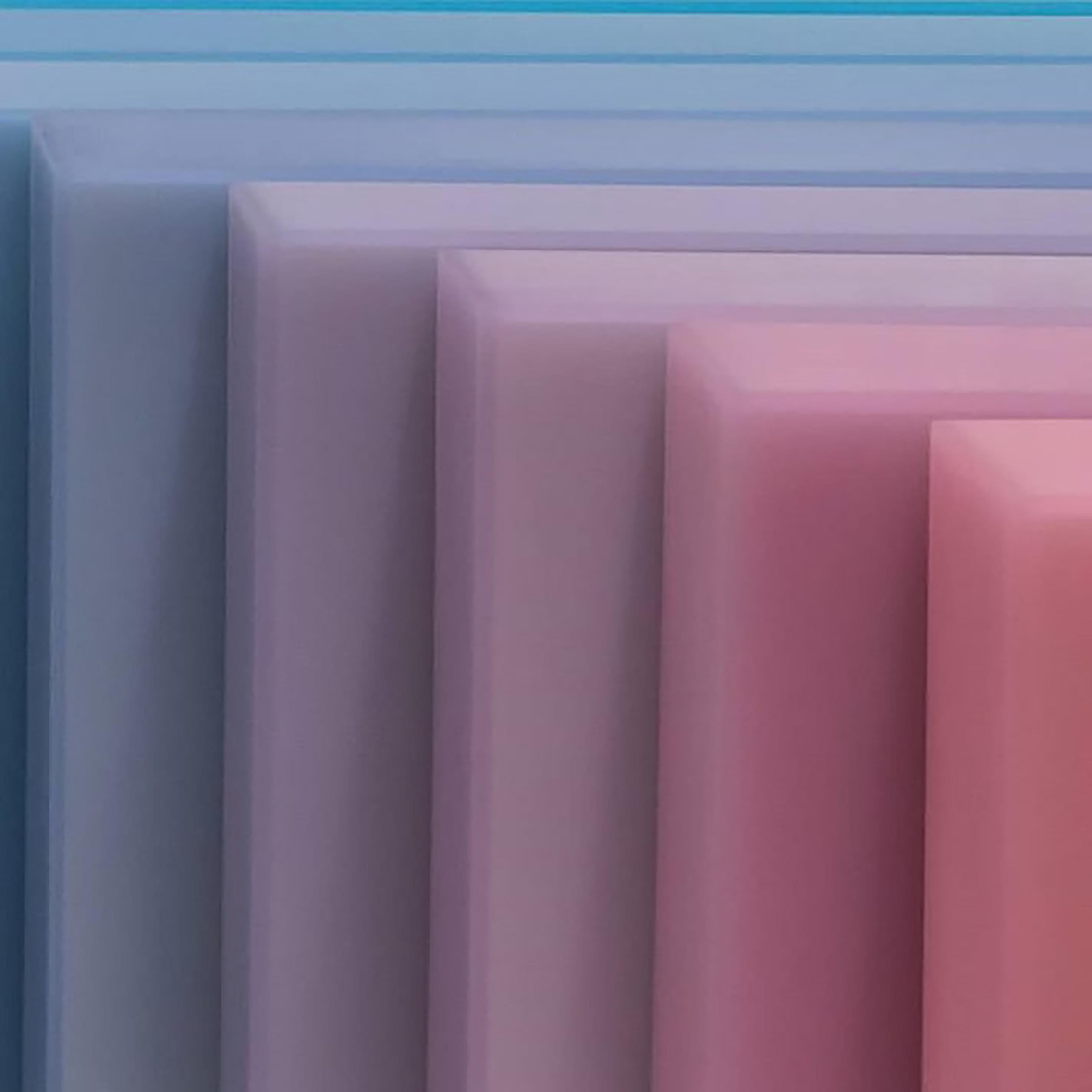 Contemporary Geometric Ripple Round Epoxy Resin Dining Table in Blue by ...