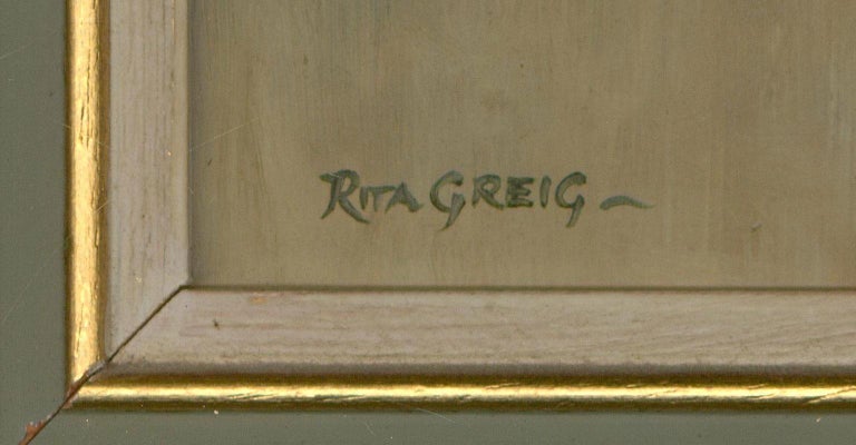 Rita Greig - Rita Greig (1918 - 2011) - Framed 20th Century Oil, Still ...