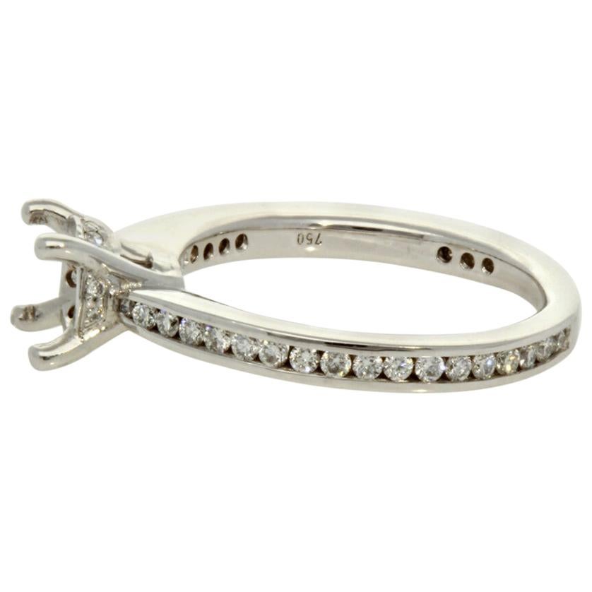 Ritani Micropave Bezel Set Diamond Ring For Sale at 1stDibs