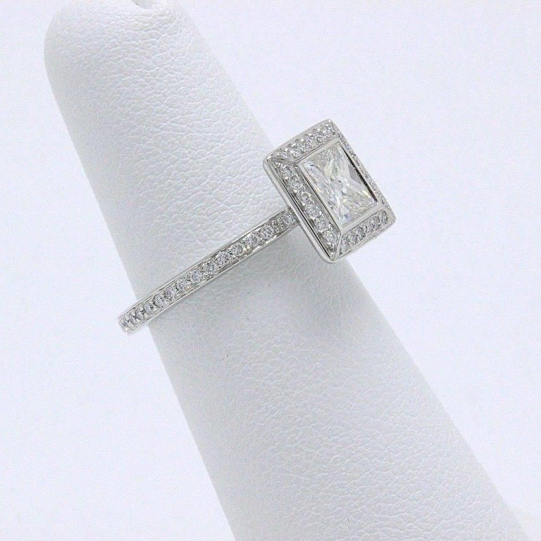 Ritani Endless Love Princess Diamond Ring 1.70 Carat H VS1 in Platinum ...