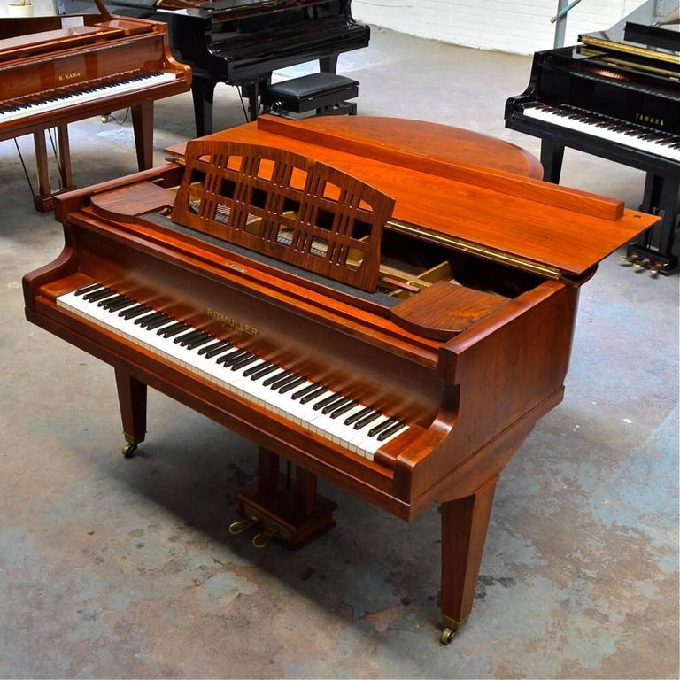Ritmuller Grand Piano Art in Rosewood Case For Sale at 1stDibs
