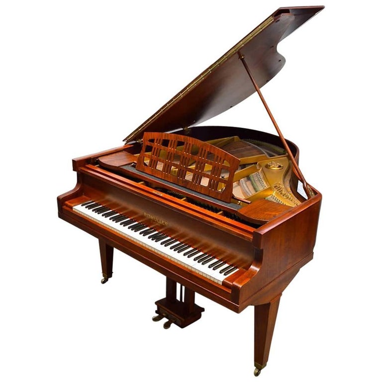 Ritmuller Grand Piano Art in Rosewood Case For Sale at 1stDibs