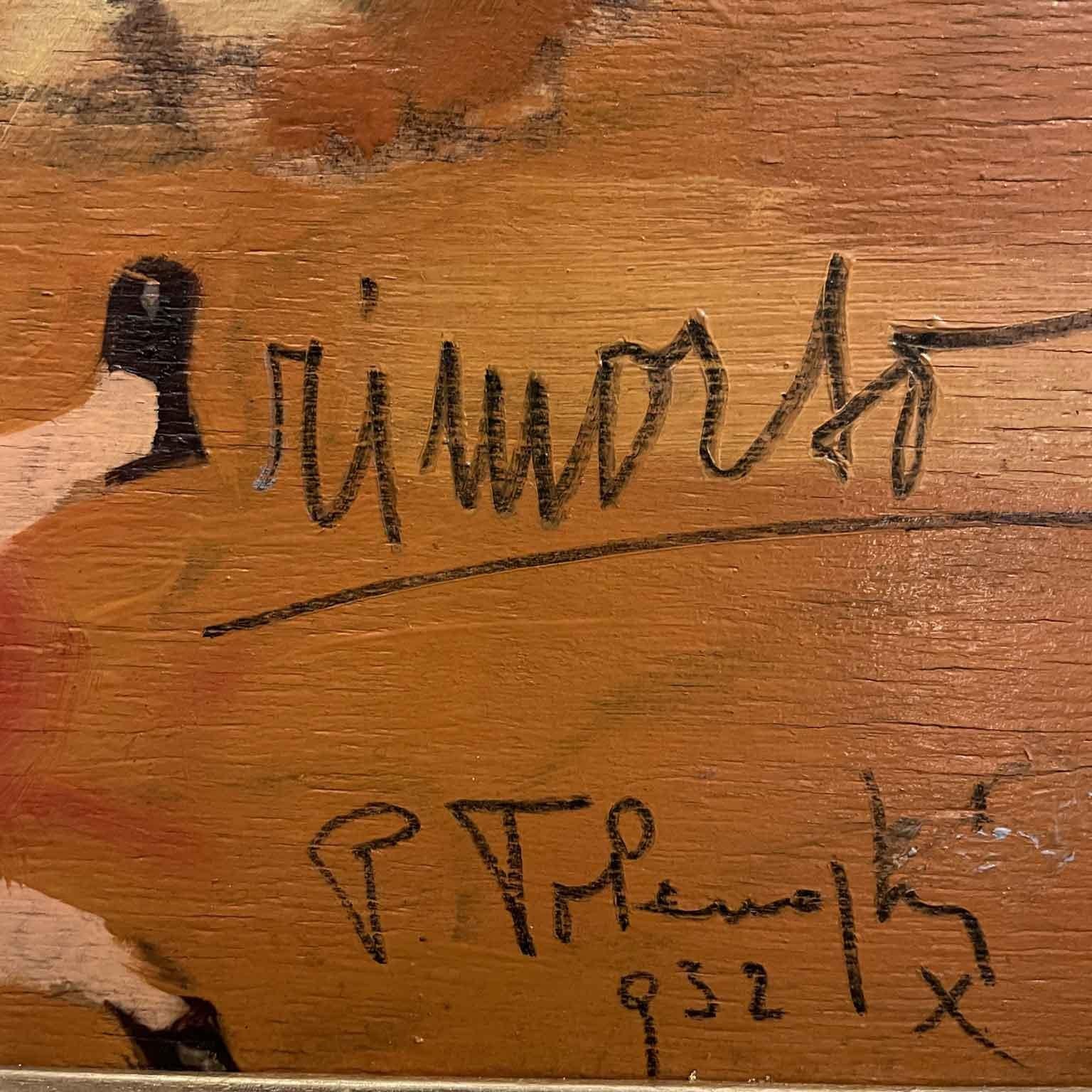 Italian Terrier Dog Portrait Entitled Remorse 1932 by Piero Polenghi ...