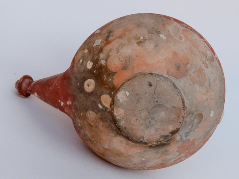 Ritual Ceramic Pot or Kendi, Red Coloration, Sawankhalok Thailand, 15th ...