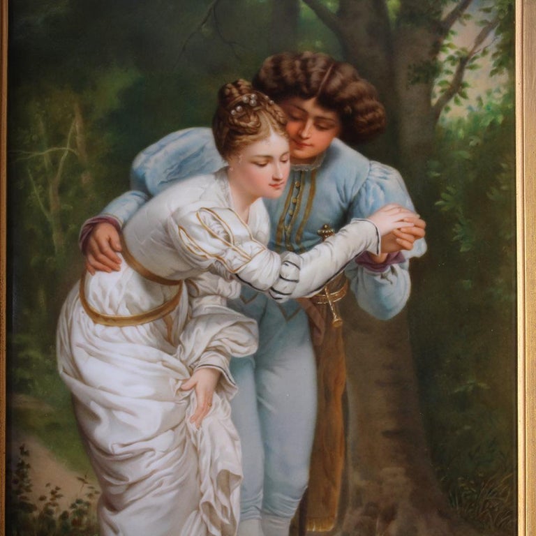 River Romance Porcelain Plaque by KPM at 1stDibs