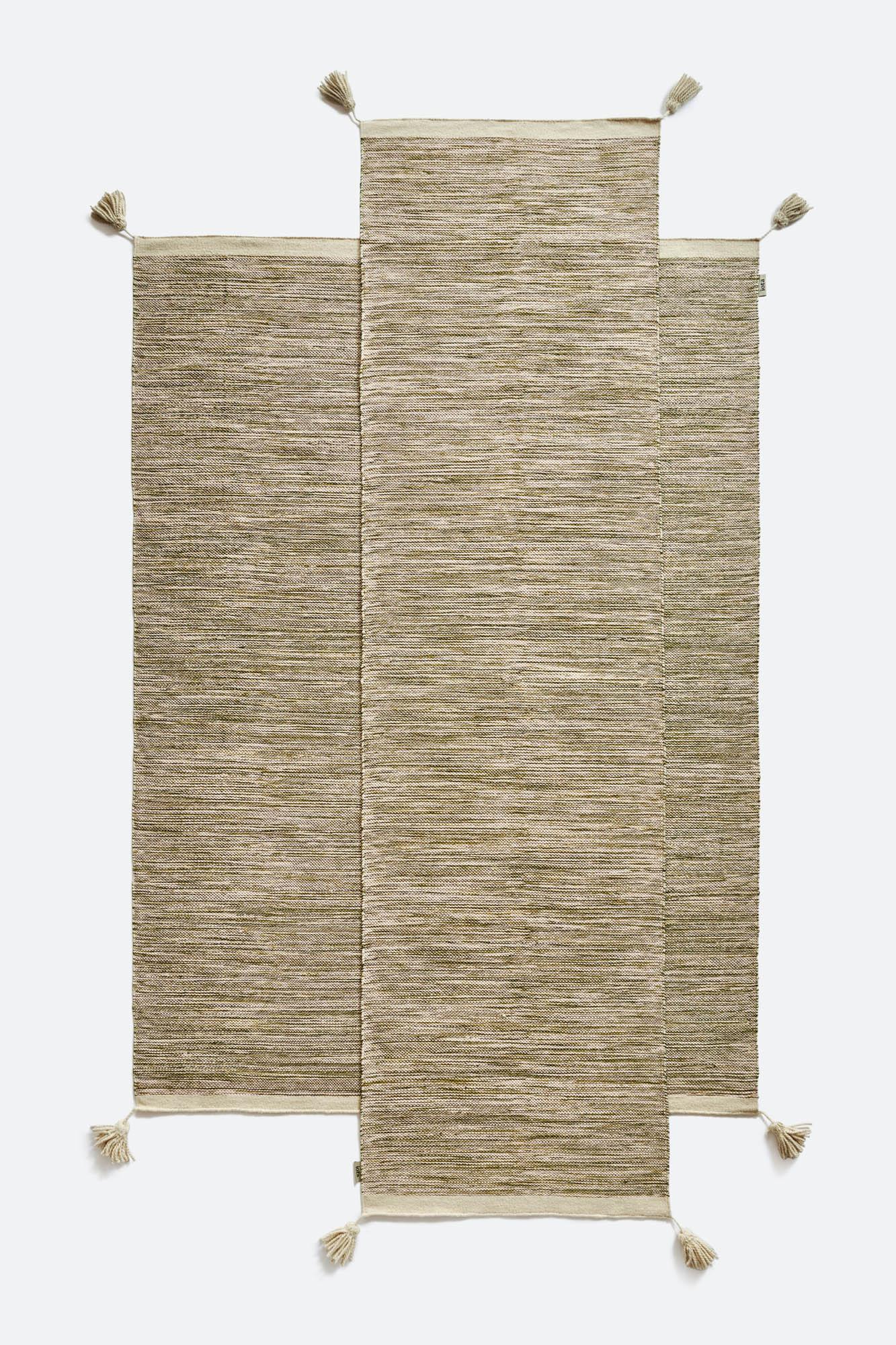 'Rivers' Handmade Woven Indoor Rug in Black Sand by Iota For Sale at ...