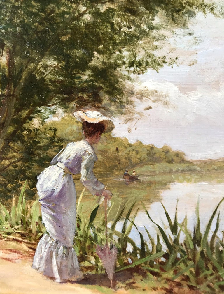 RIVES Antonio (19th Century) - Landscapes with Characters in Pair For ...