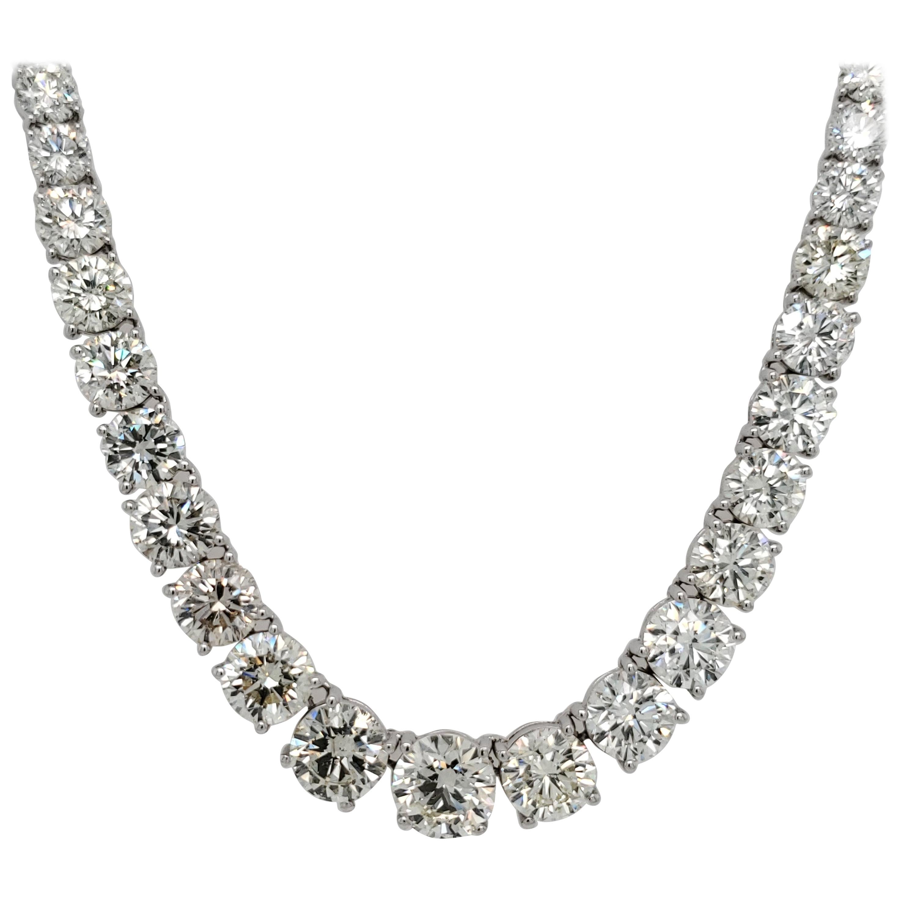 Riviera Diamond Necklace with 48.08 Carat Total at 1stDibs