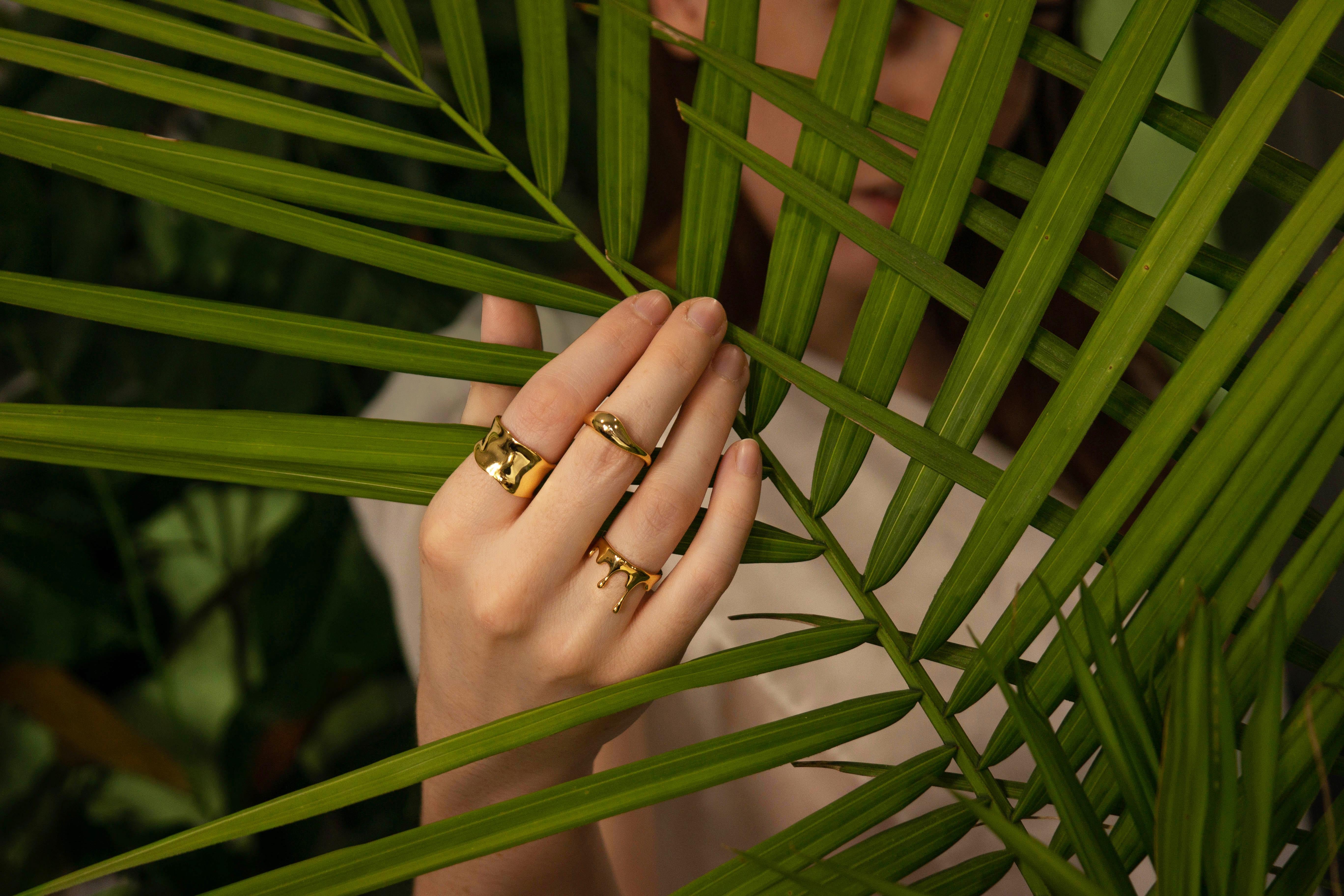 Customizable Dripping 24k Gold Vermeil Rivulets Small Ring For Sale at ...