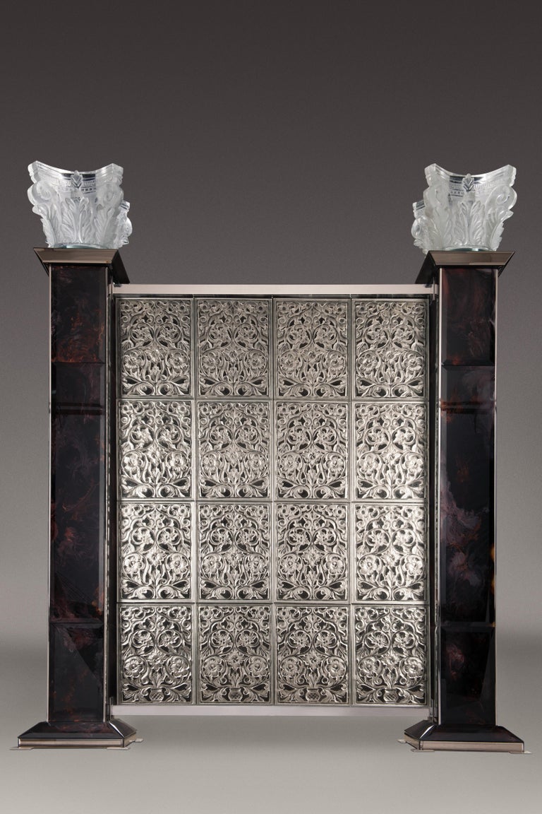 Rizo Imperial Crystal Partition Screen With Capitals For Sale at 1stDibs