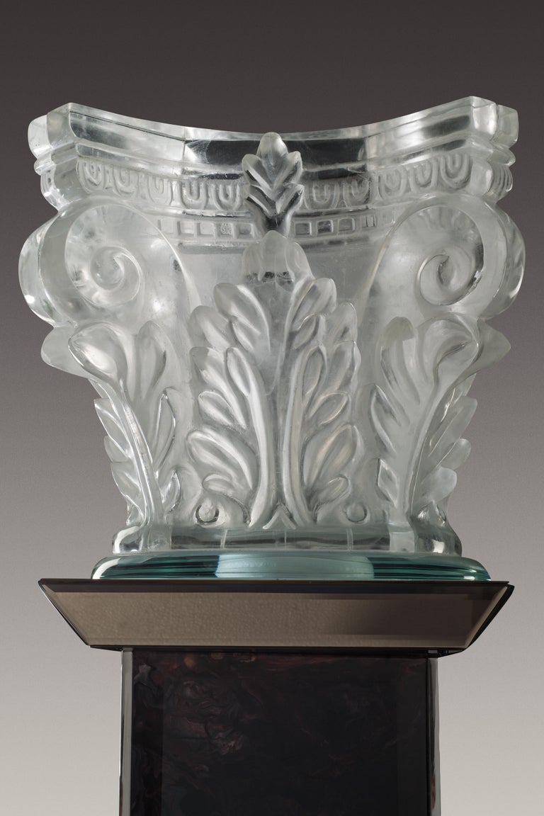 Rizo Imperial Crystal Partition Screen With Capitals For Sale at 1stDibs