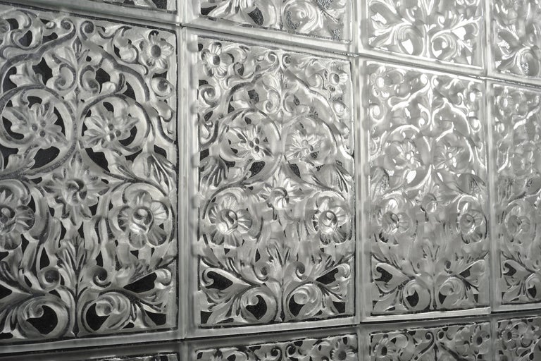 Rizo Imperial Crystal Partition Screen With Capitals For Sale at 1stDibs