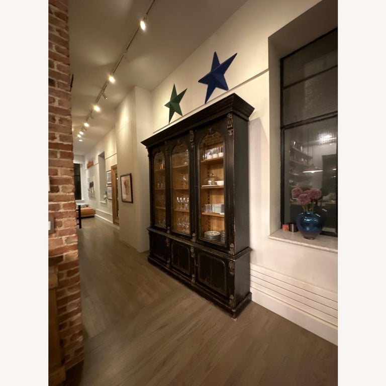 Ebonized Walnut Bookcase Cabinet Victorian Renaissance Revival RL Van ...