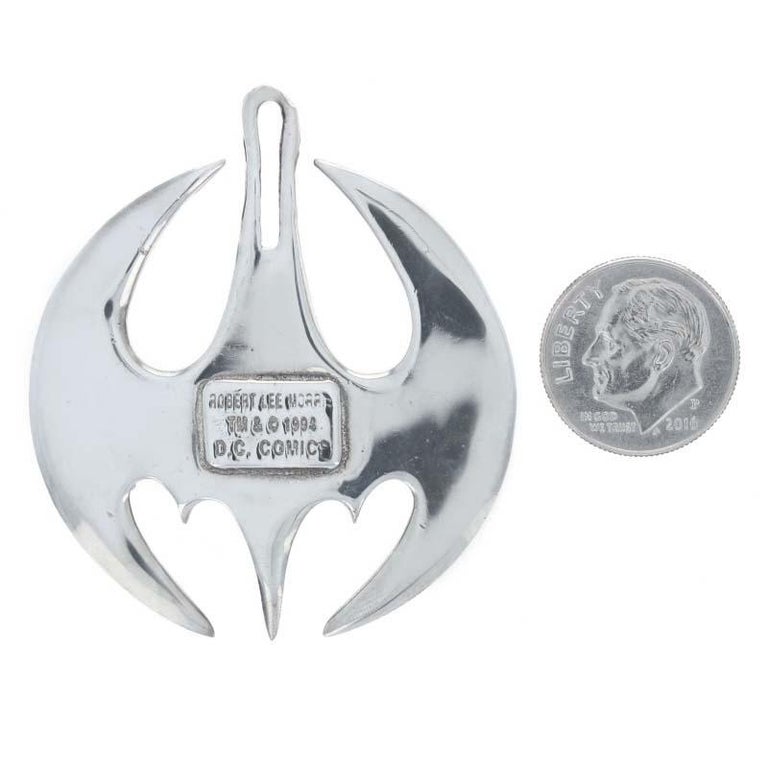 RLM Studios Batman Symbol Medallion Pendant, Sterling Silver 925 DC ...