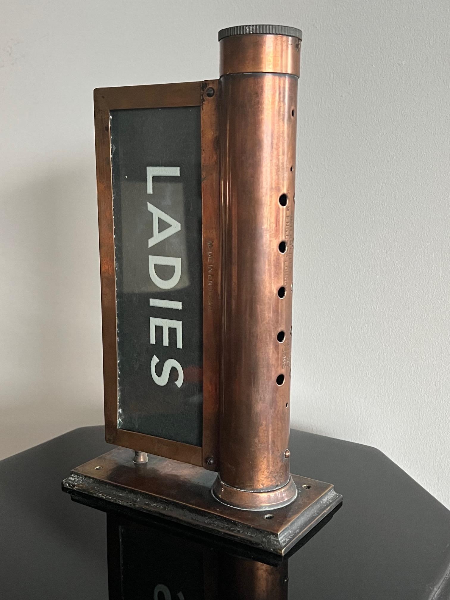 RMS Queen Mary Ladies Sign Copper at 1stDibs