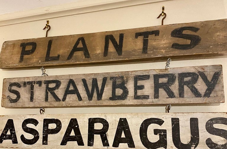 Roadside Farm Vegetable Stand Sign, circa 1940s For Sale at 1stDibs