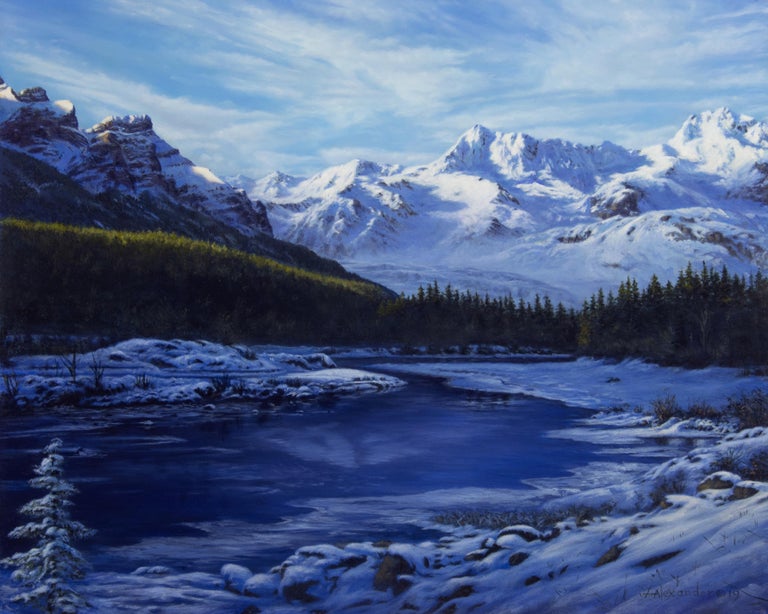 Rob Alexander - "Winters Call" Oil Painting For Sale at 1stDibs