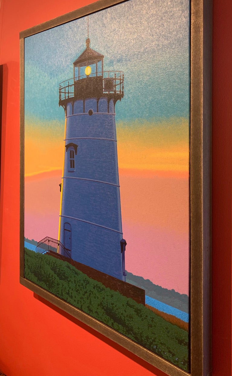 Rob Brooks - "Edgartown Light" Photo realistic oil painting of Martha's ...